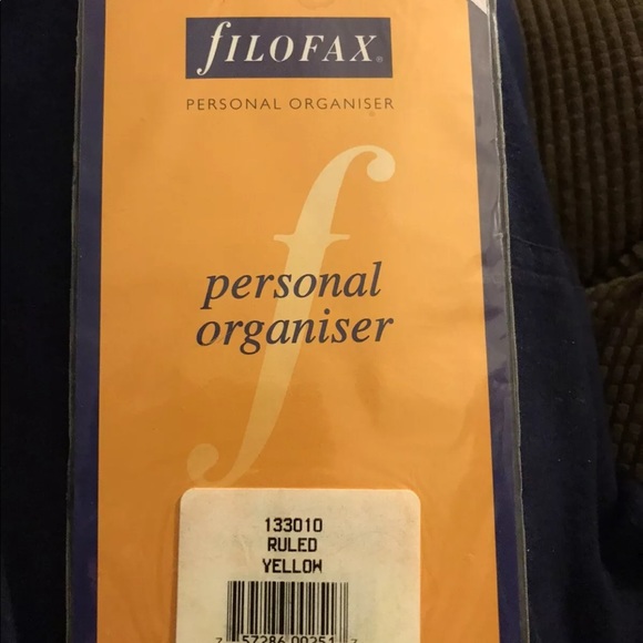 filoFAX | Other | Filofax Book Personal Organiser Diary Yellow Ruled ...